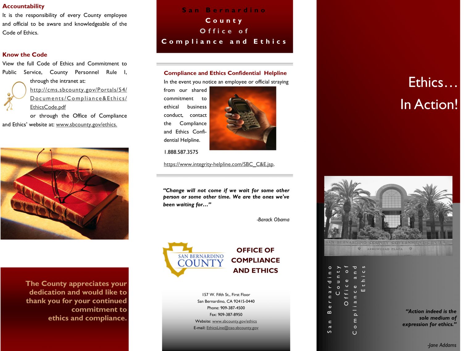 Compliance & Ethics Policy & Resources – Human Resources Department