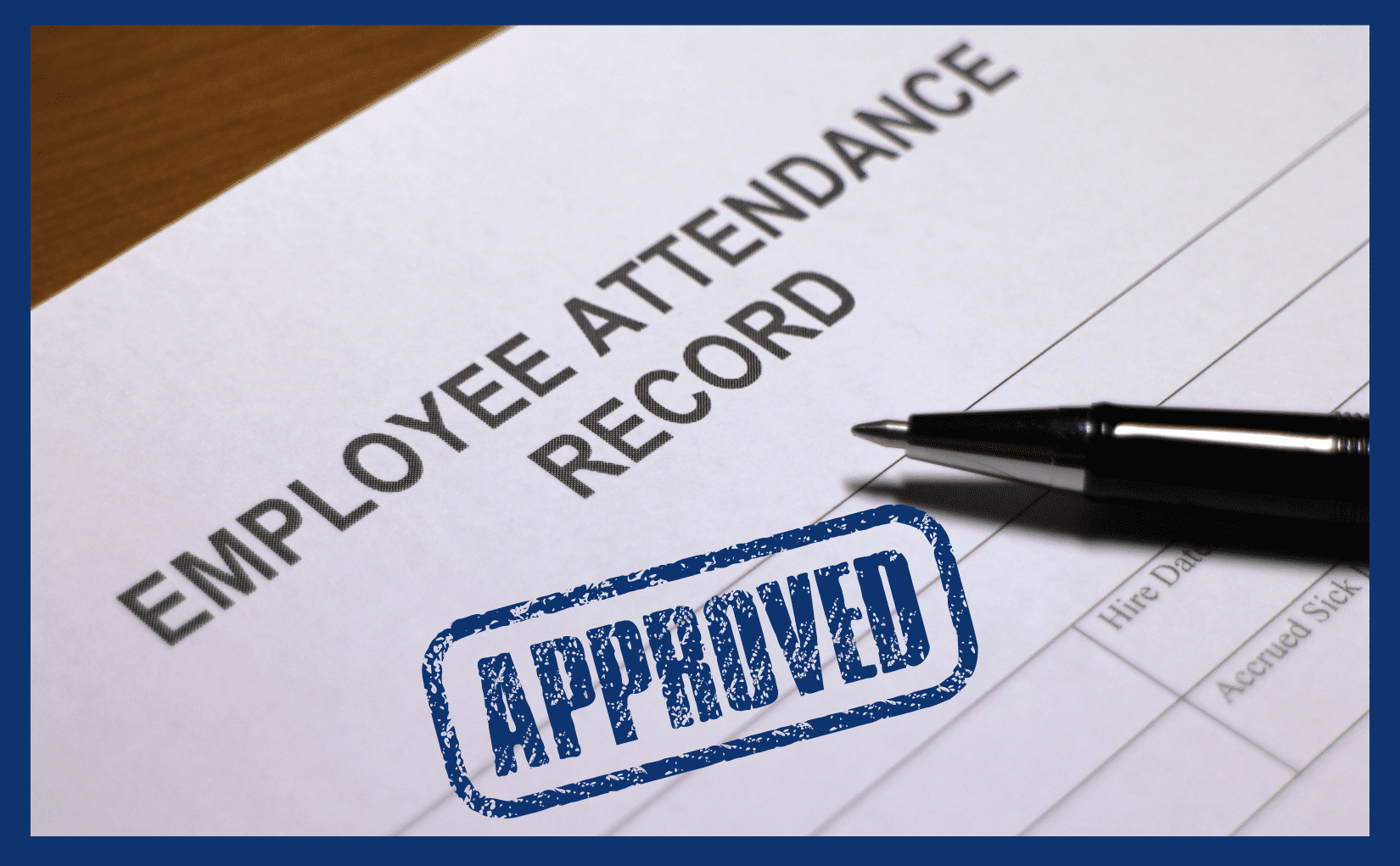 Perfect Attendance Program – Human Resources Department